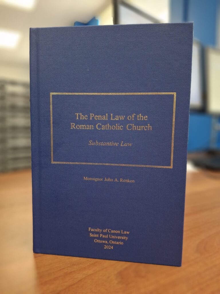 Faculty of Canon Law at Saint Paul University Announces New Publication ...