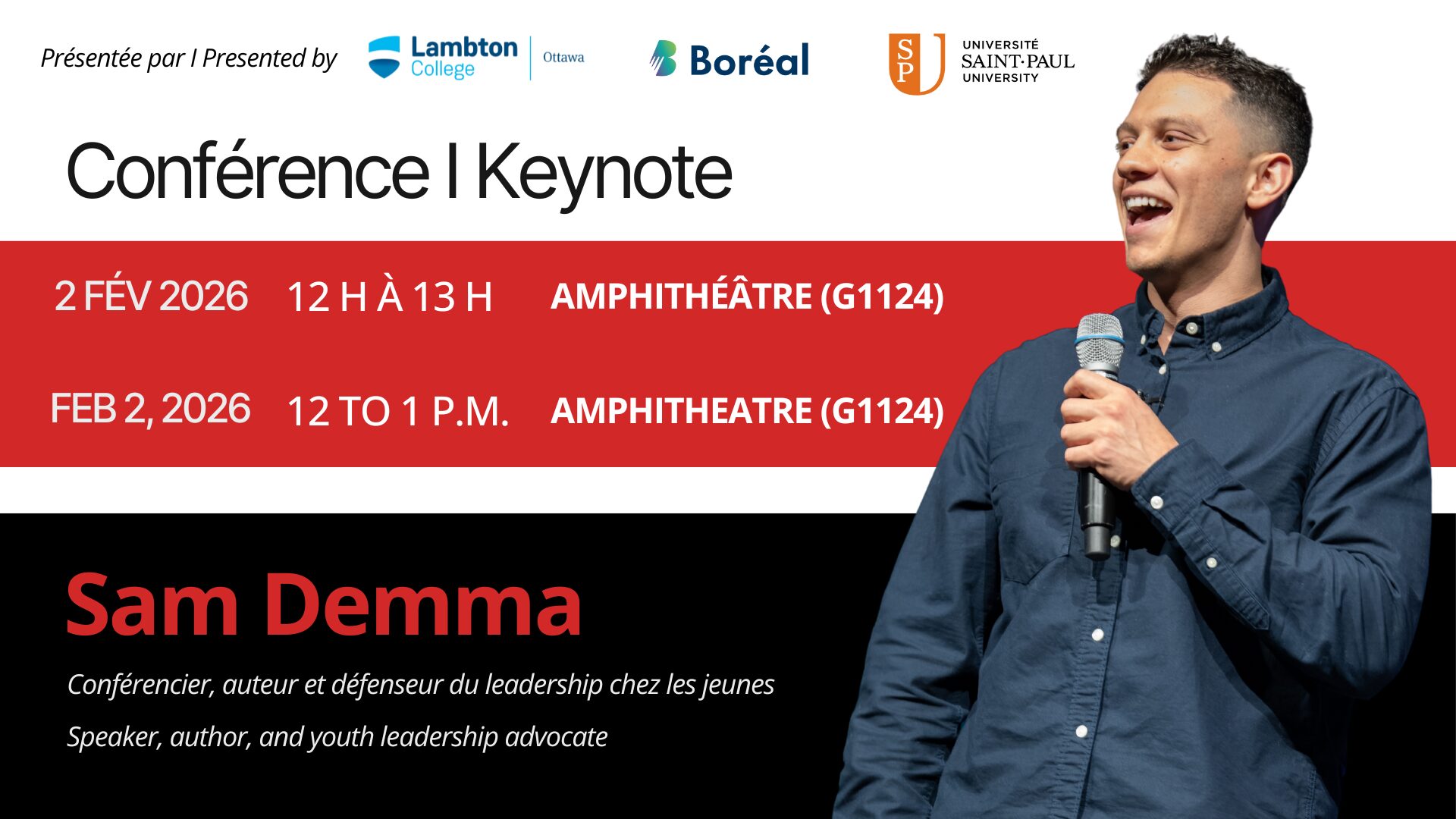 Keynote: Sam Demma - Saint Paul University